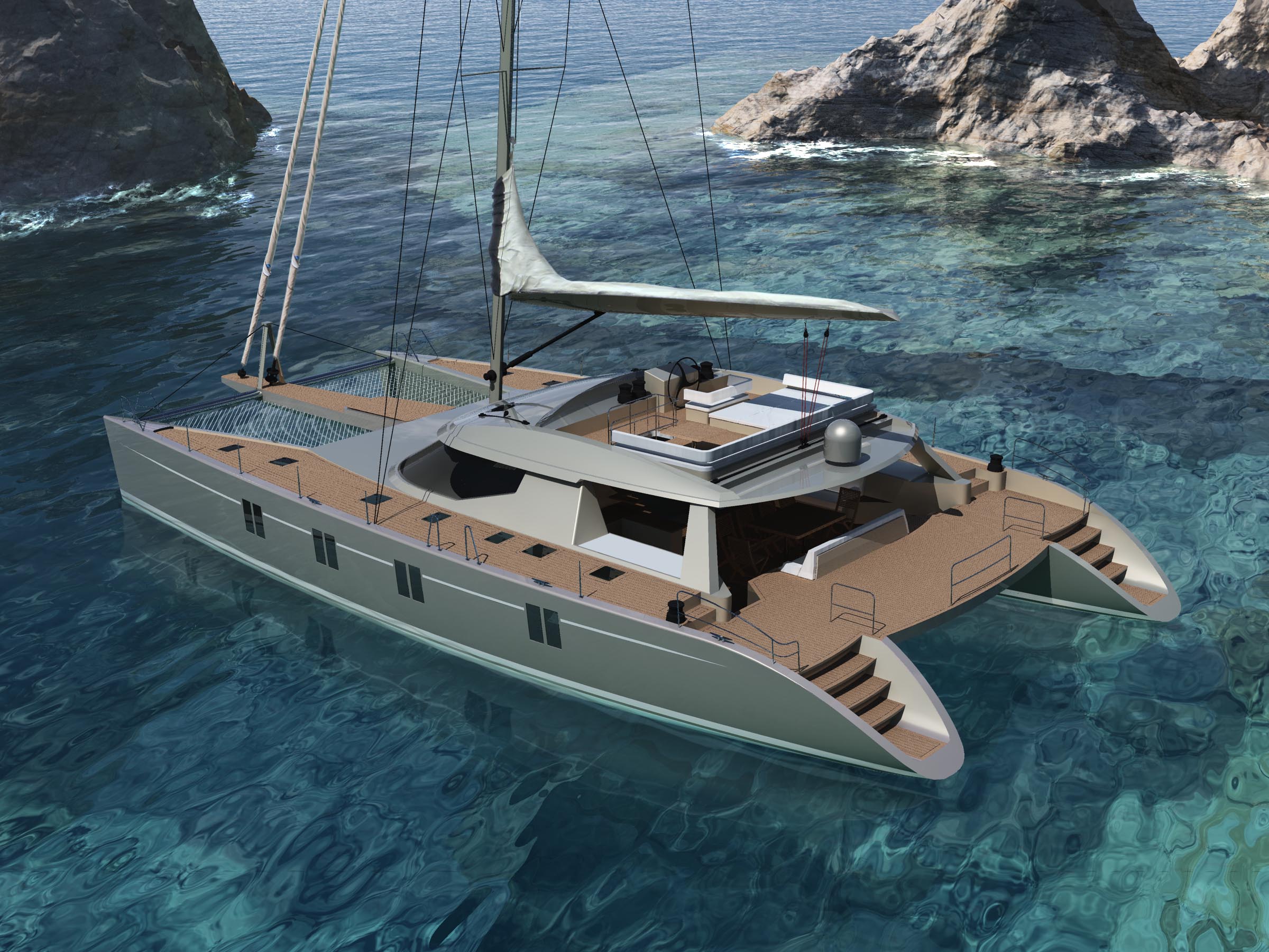 Sailing Catamaran Havana 72 Designed By Berret Racoupeau Yacht Design