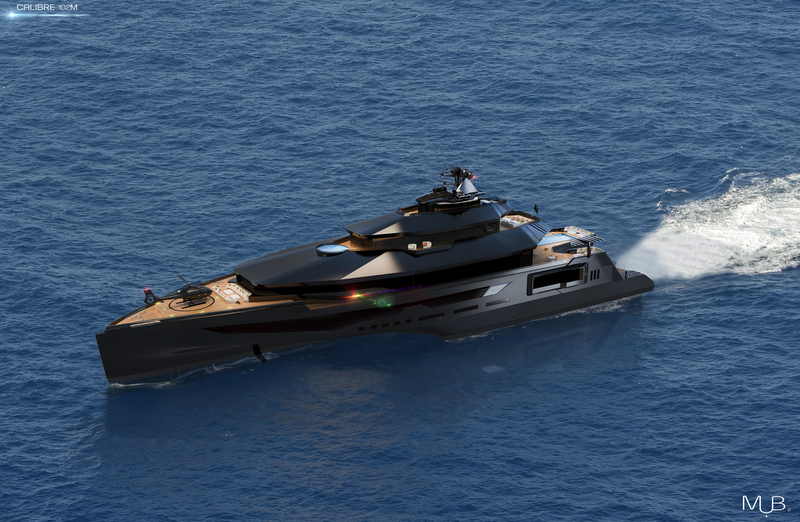 Super Fast 102M Mega Yacht CALIBRE Concept By MUB Yacht Charter Super Fast 102M Mega Yacht CALIBRE Concept By MUB Yacht Charter