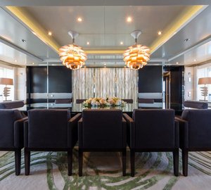 Dining Table Image Gallery – Luxury Yacht Browser | by CHARTERWORLD ...