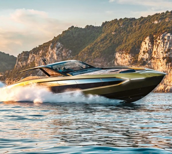 FAST ONE Yacht Charter Details, Tecnomar 63 for Lamborghini ...