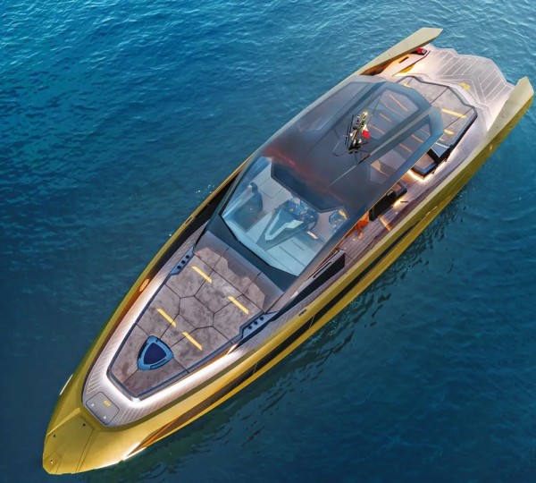 FAST ONE Yacht Charter Details, Tecnomar 63 for Lamborghini ...