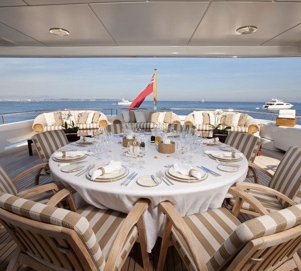 Motor Yacht MARLA - Salon Dining – Luxury Yacht Browser | by ...