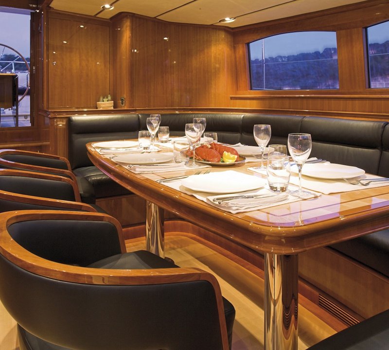 Dining Table Image Gallery – Luxury Yacht Browser | by CHARTERWORLD ...