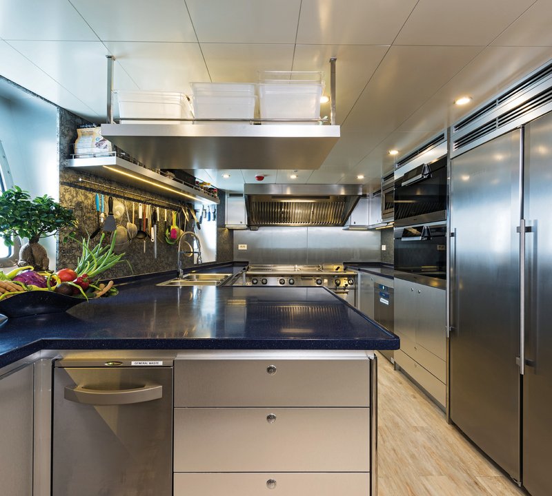 Galley Image Gallery - Fully Equipped Galley - Ship's Galley Aboard ...