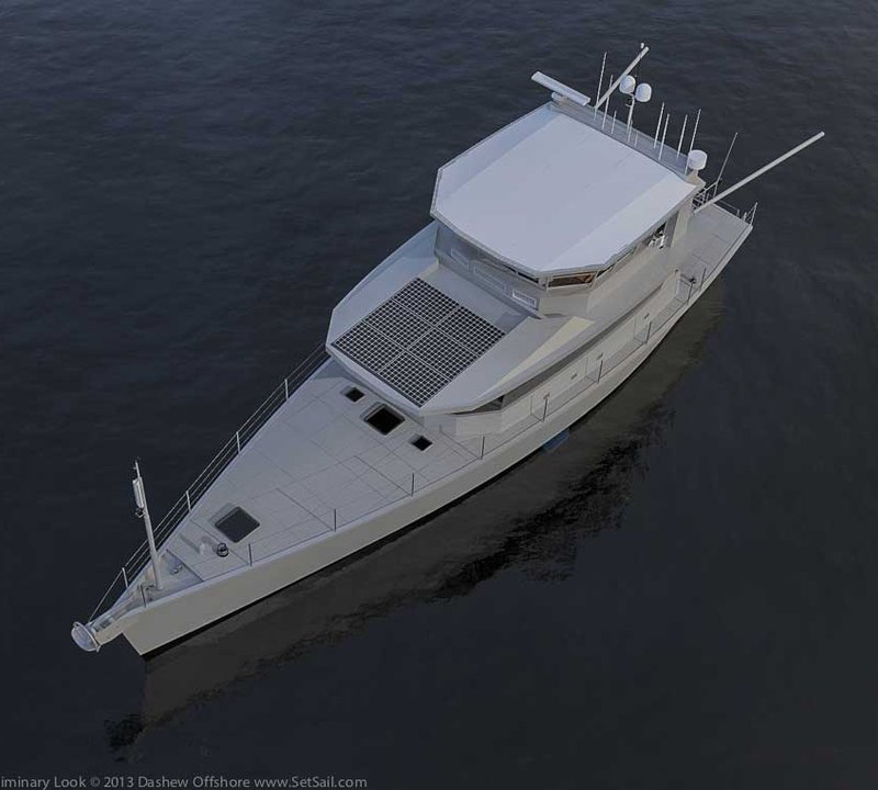 Yacht FPB 78 Hull #1, a Dashew Yacht built by Circa Marine ...