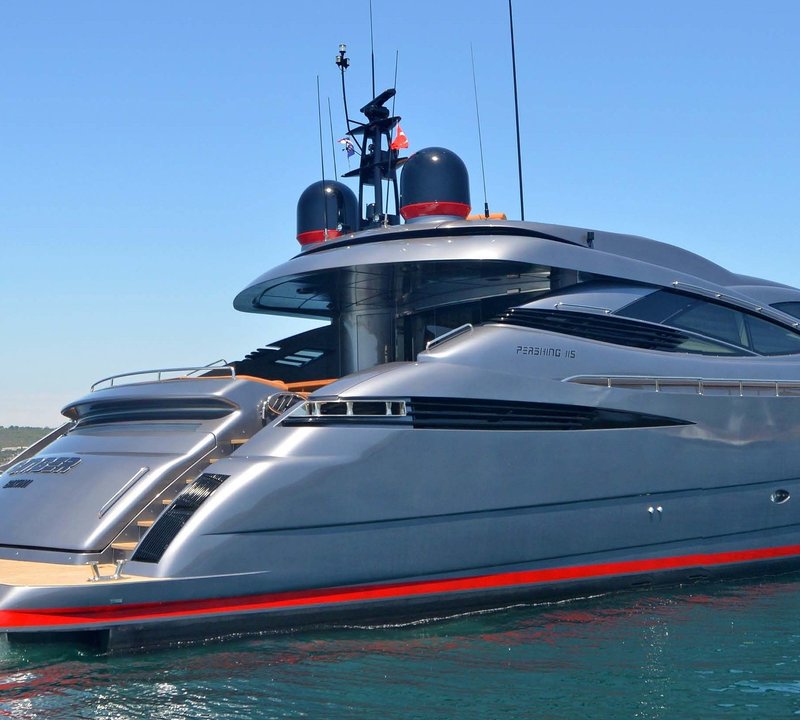 Yacht GINGER, Pershing 115 | CHARTERWORLD Luxury Superyacht Charters