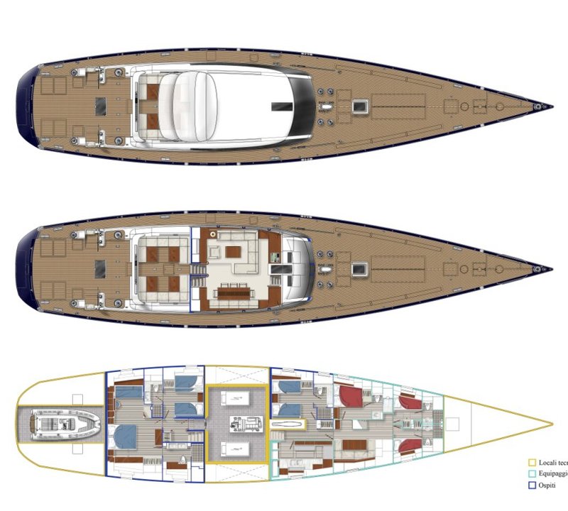 P2 Yacht Charter Details, Perini Navi | CHARTERWORLD Luxury Superyachts