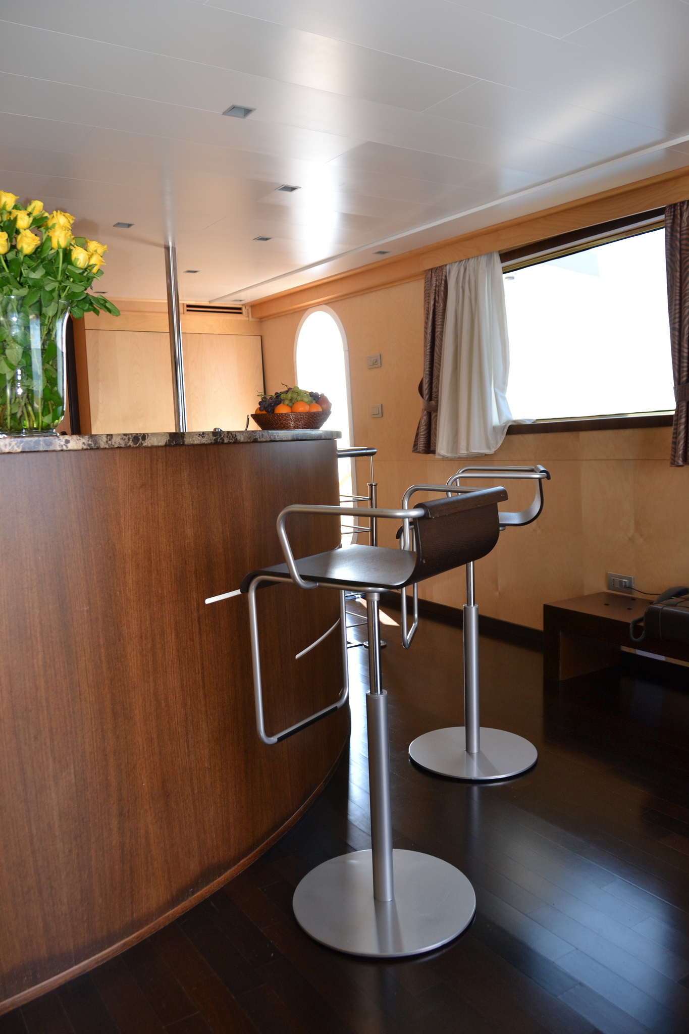 Bar Image Gallery - Bar With Stools - Evening: Yacht NAIA's Observance ...