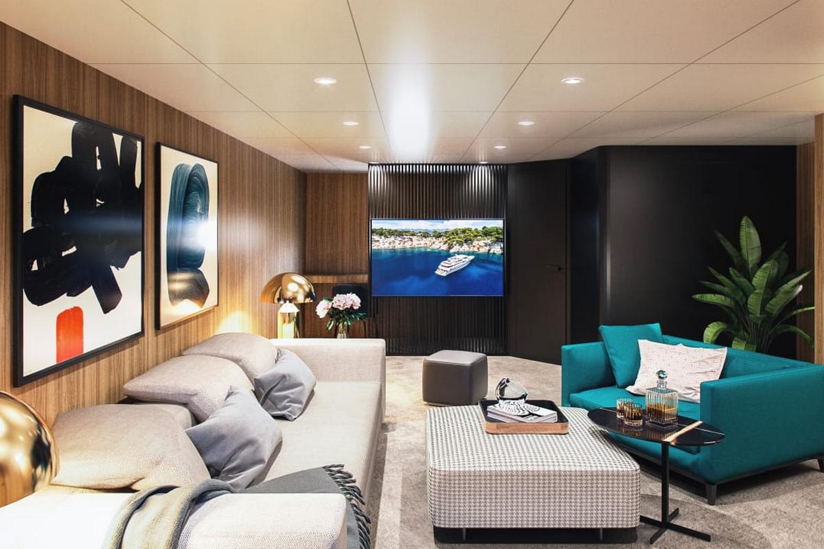 Lounge Image Gallery - Icon Motor Yacht PARTY GIRL - Master lounge ...