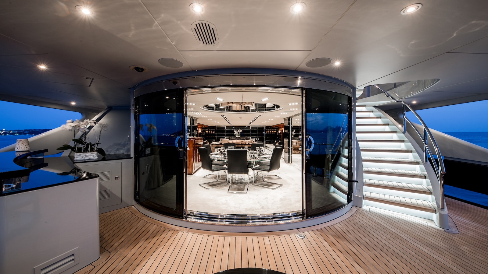BLISS - Main Deck To Outside Deck – Luxury Yacht Browser | by ...