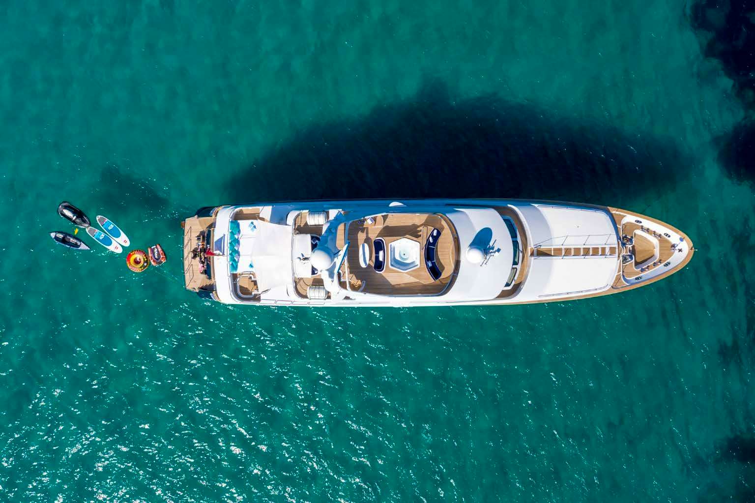Aerial View Of BANG! – Luxury Yacht Browser | by CHARTERWORLD ...