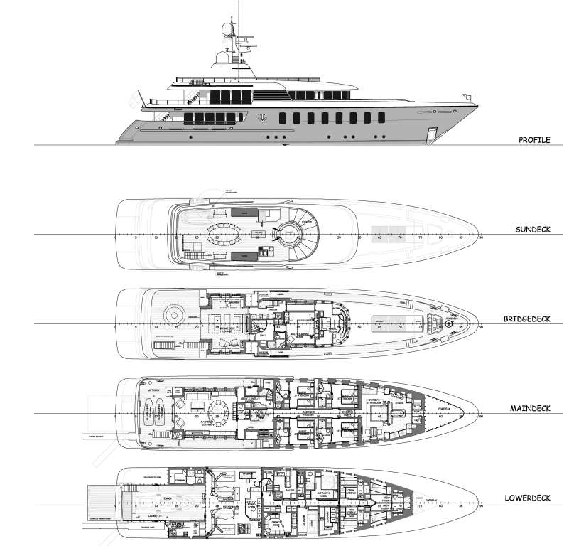 Yacht BELLA , Feadship F45 Vantage | CHARTERWORLD Luxury Superyacht ...