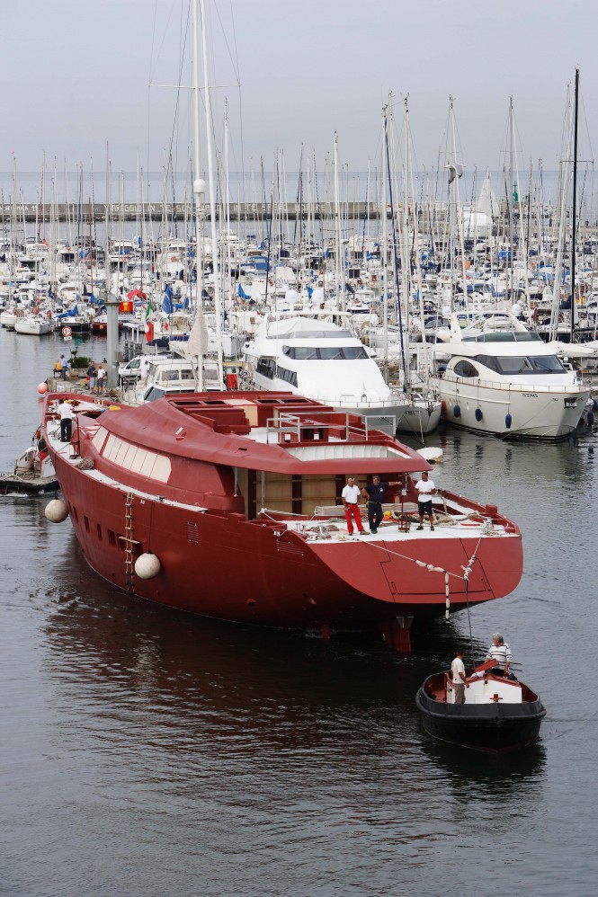 Perini Navi C.2173 arrives in Viareggio Italy — Yacht Charter ...
