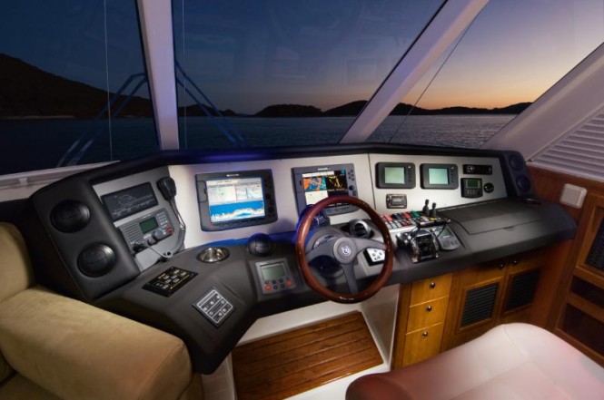 Riviera’s new 61 Series II Flybridge model for 2011 — Yacht Charter ...
