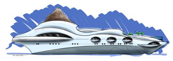 155m SWATH ‘The Streets of Monaco’ superyacht by Yacht Island Design ...