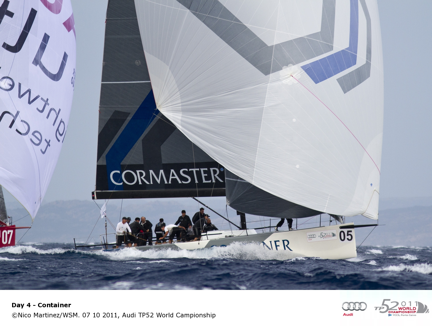 Yacht Container 07 10 2011, Audi TP52 World Championship © Nico ...