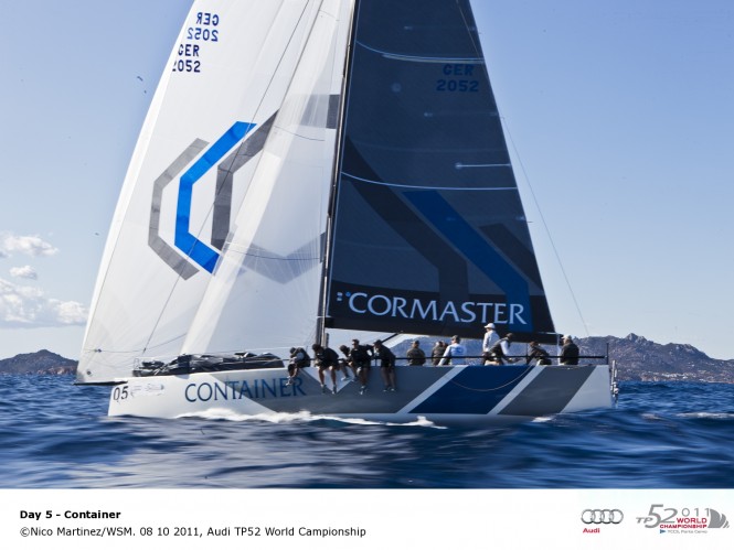 Sailing yacht Container 08 10 2011, Audi TP52 World Championship © Nico ...