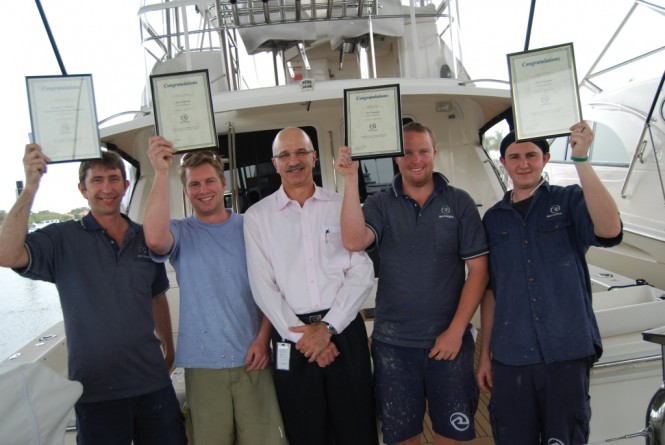 Riviera's OHSE award recipient Jason Gillians and Star Performers Bryce ...