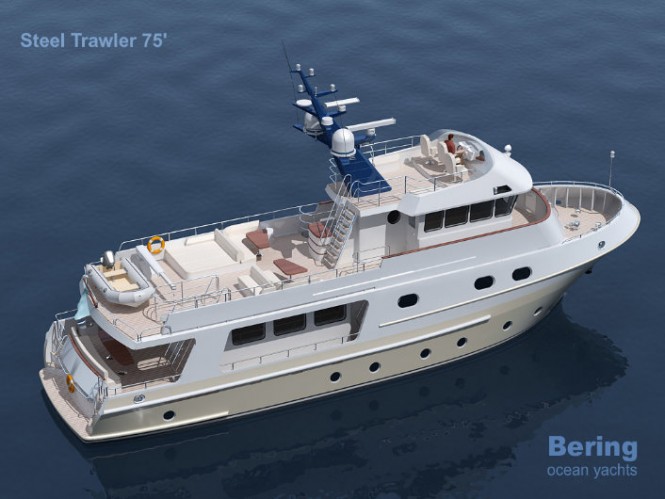 New Steel Ocean Going Motor Yacht Bering 75´ — Yacht Charter ...