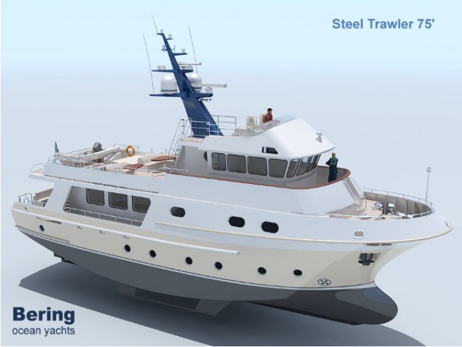 New Steel Ocean Going Motor Yacht Bering 75´ — Yacht Charter ...