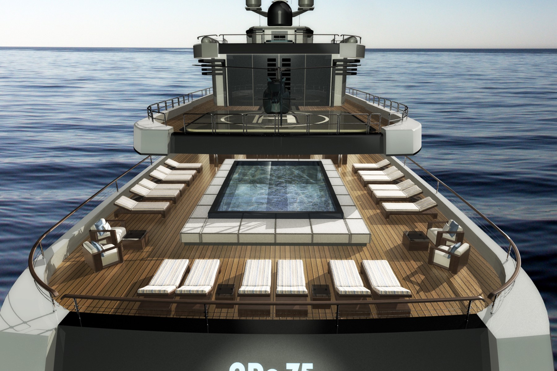 The 75m Motor Yacht NPe75 designed by Gian Paolo Nari - Large Swimming ...