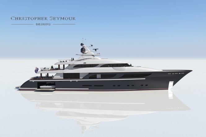 Project 58 – A 58m motor yacht design by Christopher Seymour Designs ...