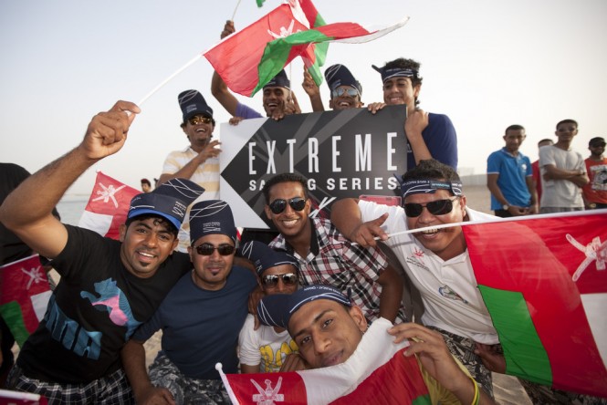 Omani fans celebrate their teams first and second places for Act 1 ...