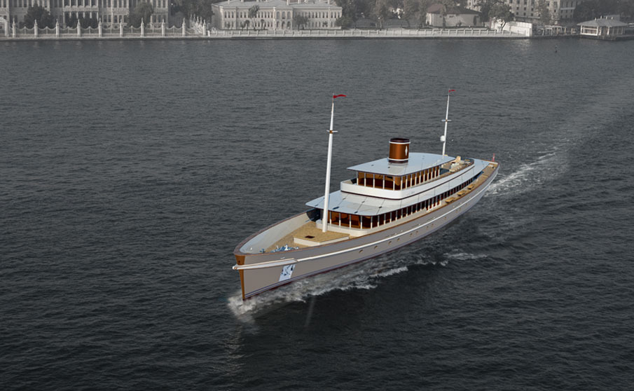 65m classic VIP tour boat/luxury yacht ISTANBUL designed by Baris Yurek ...