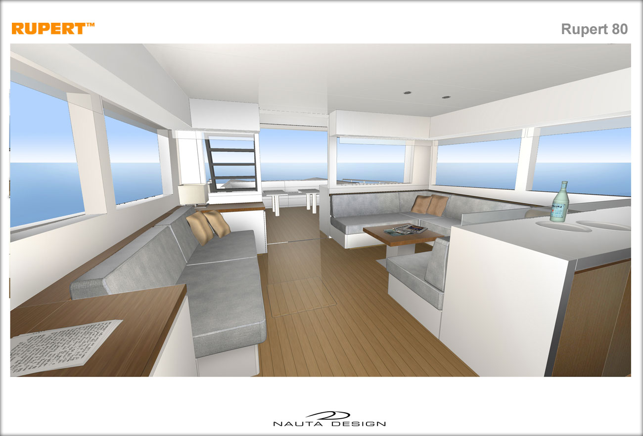 Interior of the Rupert 80 yacht by Nauta Design — Yacht Charter ...