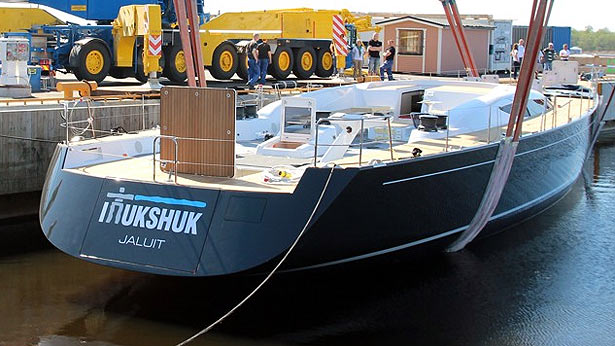 Baltic 107 superyacht Inukshuk on the water — Yacht Charter ...