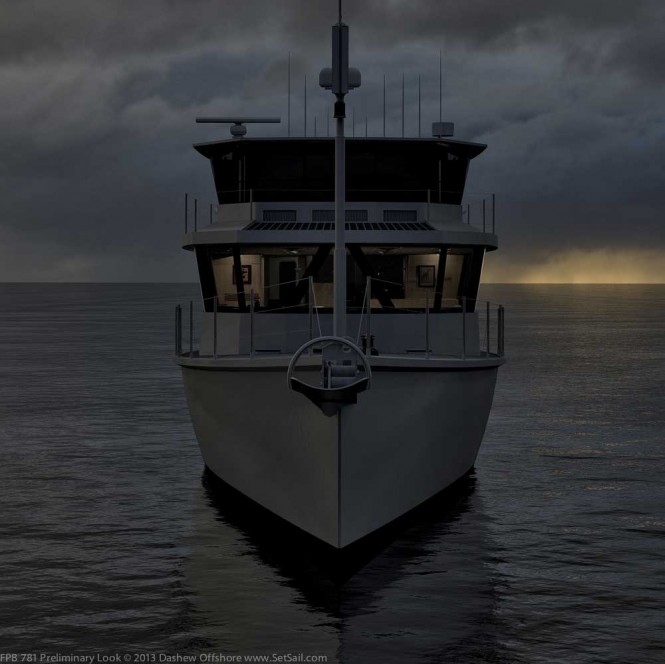 Dashew FPB 78 Yacht - front view — Yacht Charter & Superyacht News