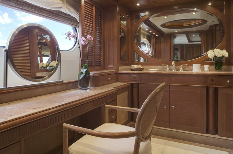 JO yacht - Master Cabin Dressing Room — Yacht Charter & Superyacht News
