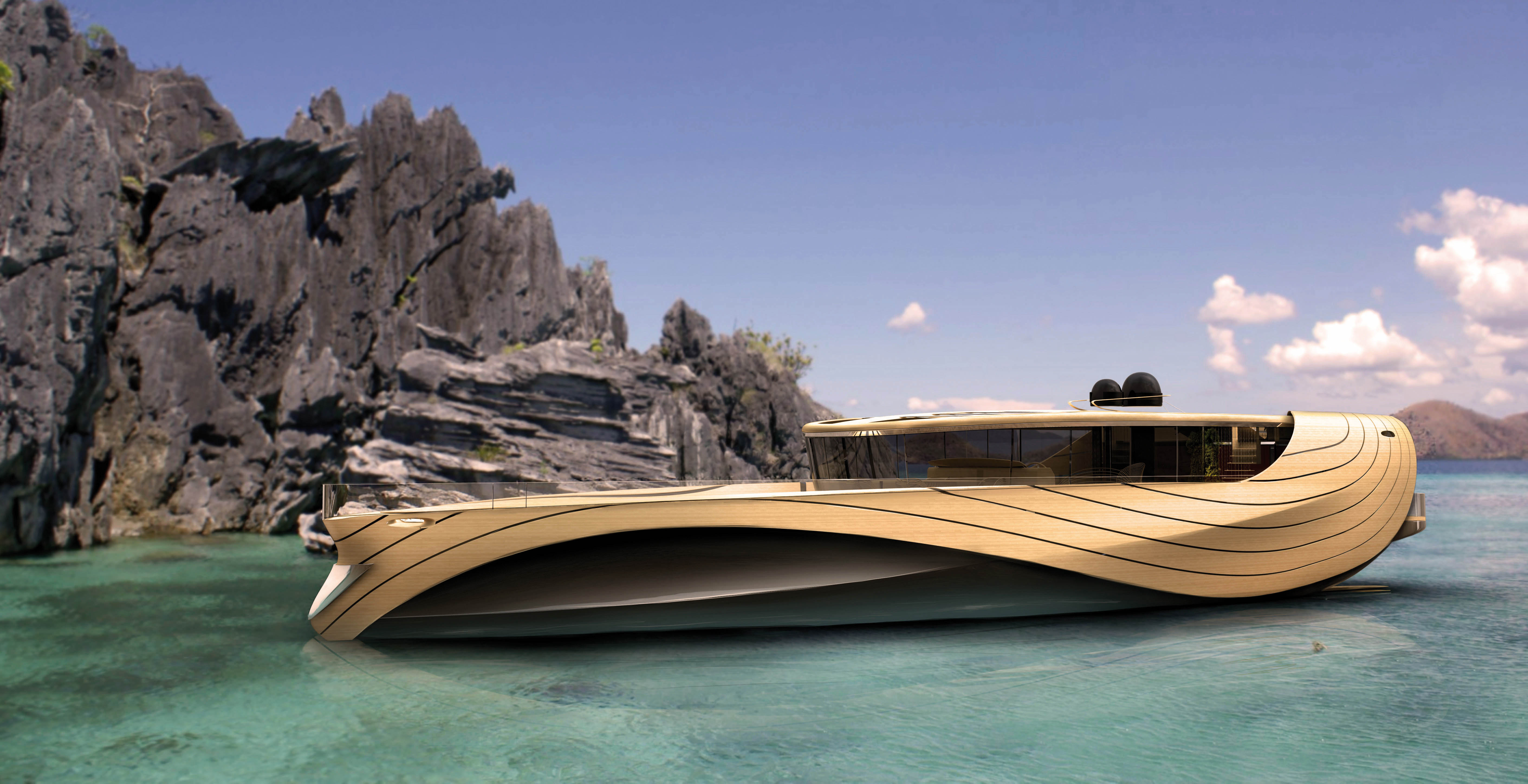 32m superyacht Cronos concept by Madella and Berselli awarded with a ...