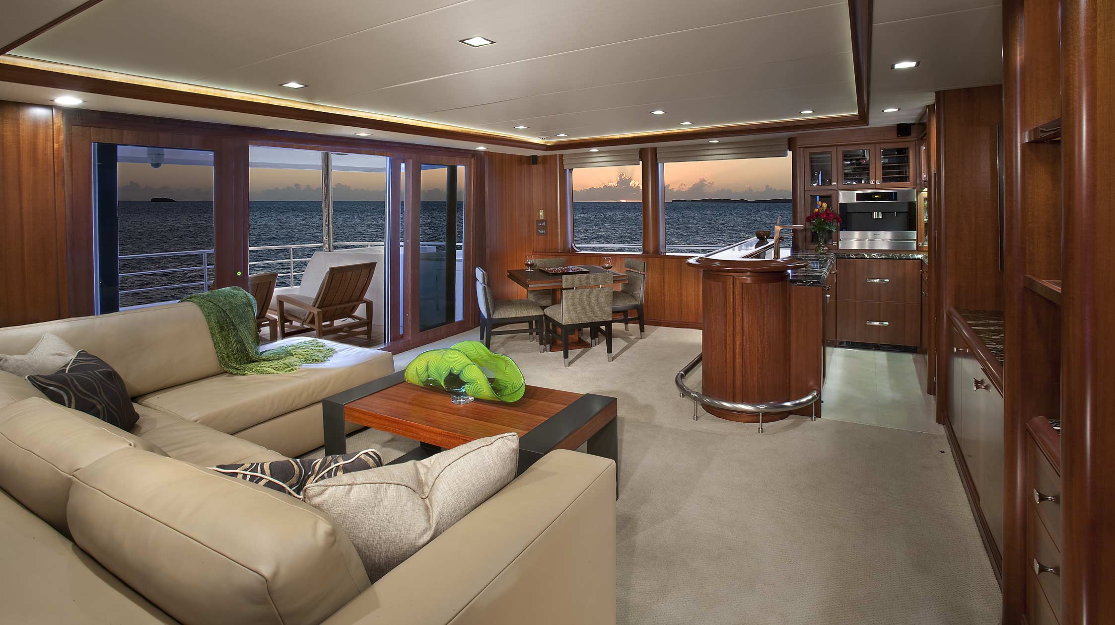Luxury yacht Aurora - Sky lounge — Yacht Charter & Superyacht News