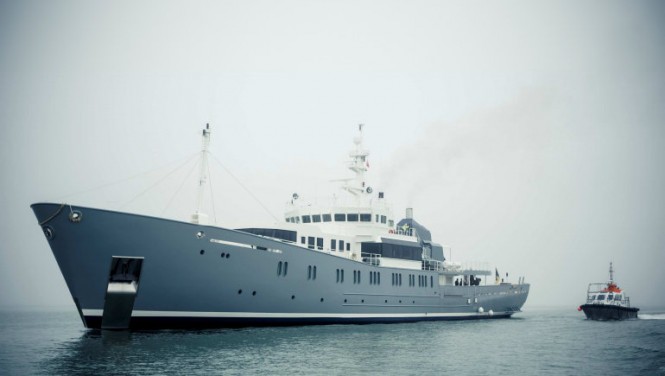 72m explorer yacht Enigma XK (ex Norna) converted by Atlantic Refit ...