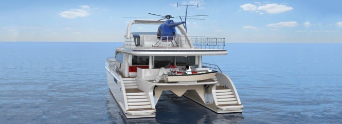 24m Jutson Exploration HeliCat Yacht - aft view — Yacht Charter ...