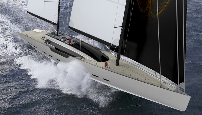 Latest 180’ sailing yacht Wings of Light concept by Harun Kemali and ...