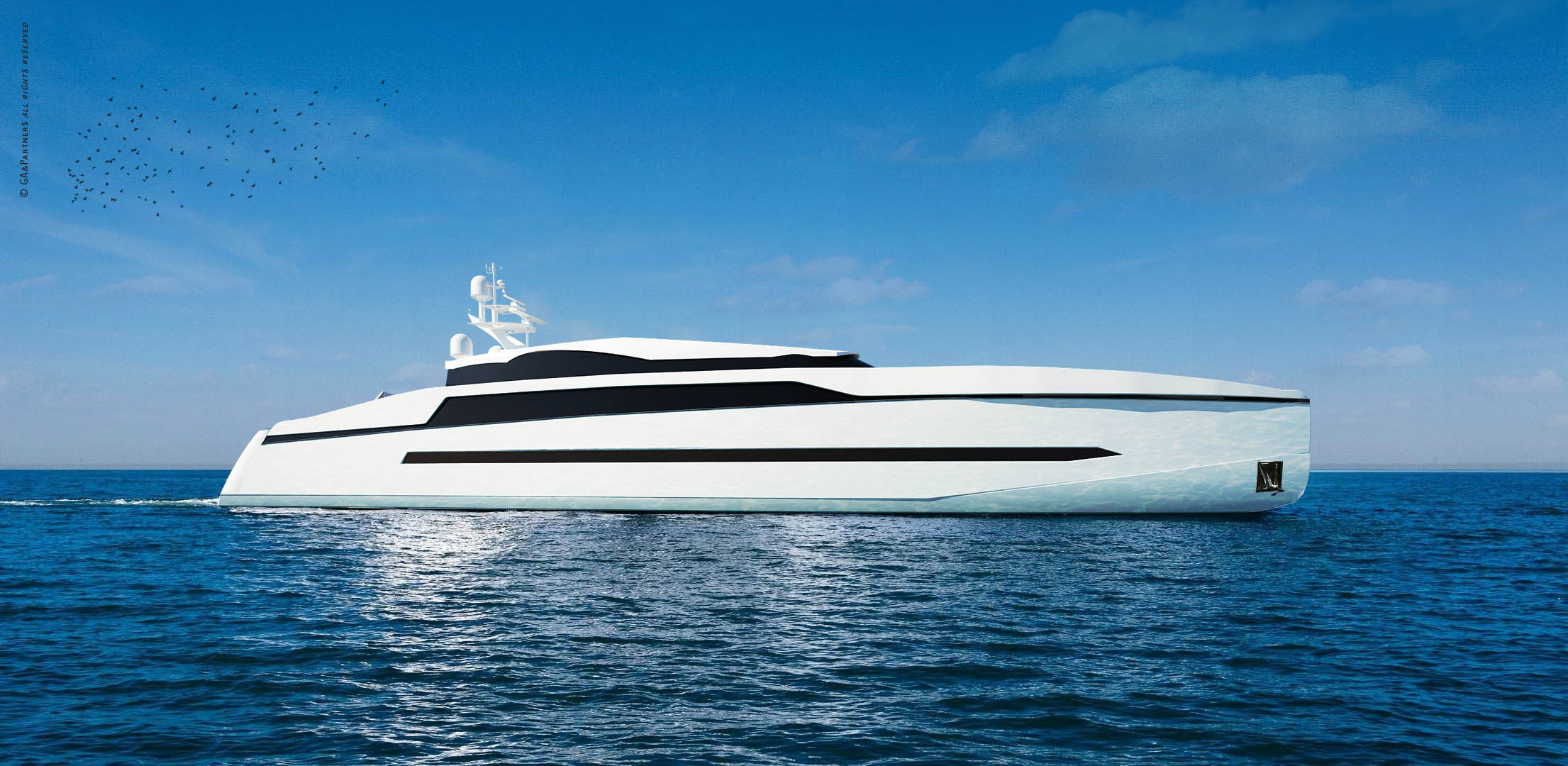 60m sea coupé superyacht design by GA & Partners — Yacht Charter ...