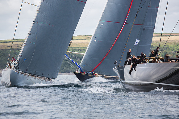 Ranger, Velsheda & Lionheart Yachts at the J Class Falmouth Regatta ...