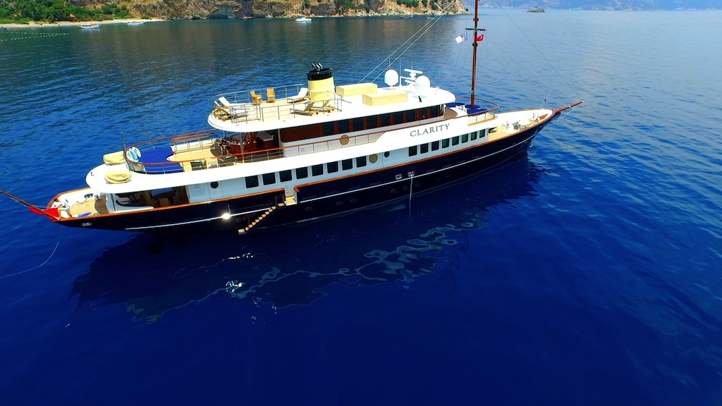 Clarity Yacht - Aerial Shot — Yacht Charter & Superyacht News