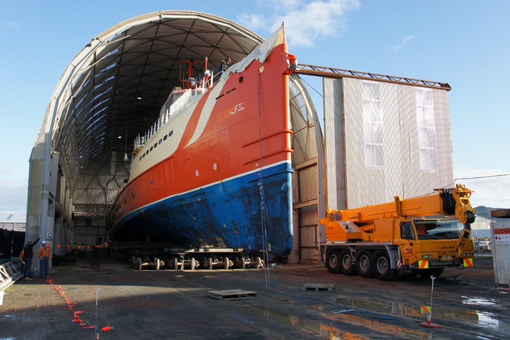 Oceania Marine, North Shipyard – Advantage Entering Refit:Paint Shed C ...