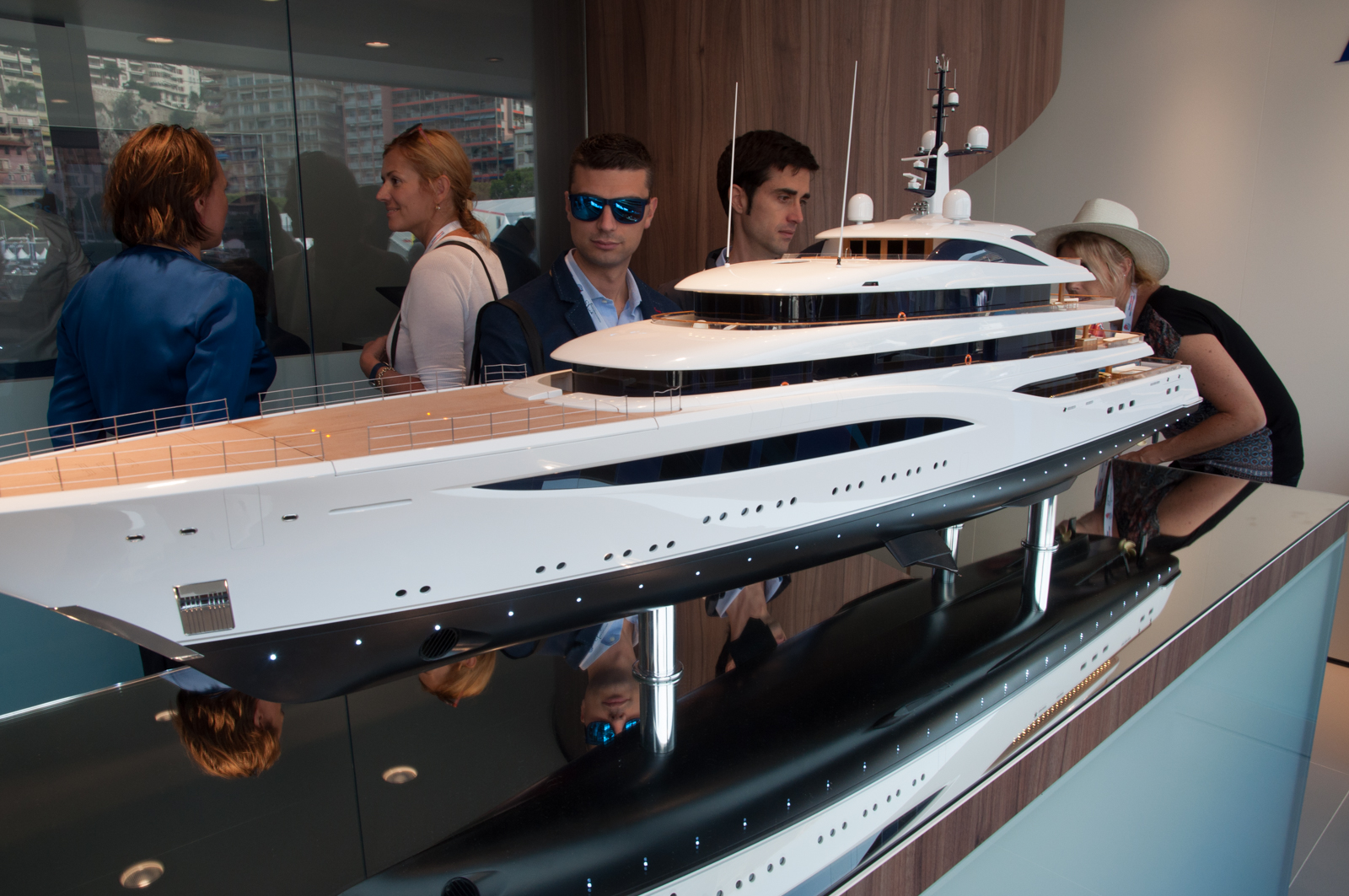 FAITH yacht model at Feadship stand - Photo © CharterWorld.com — Yacht ...