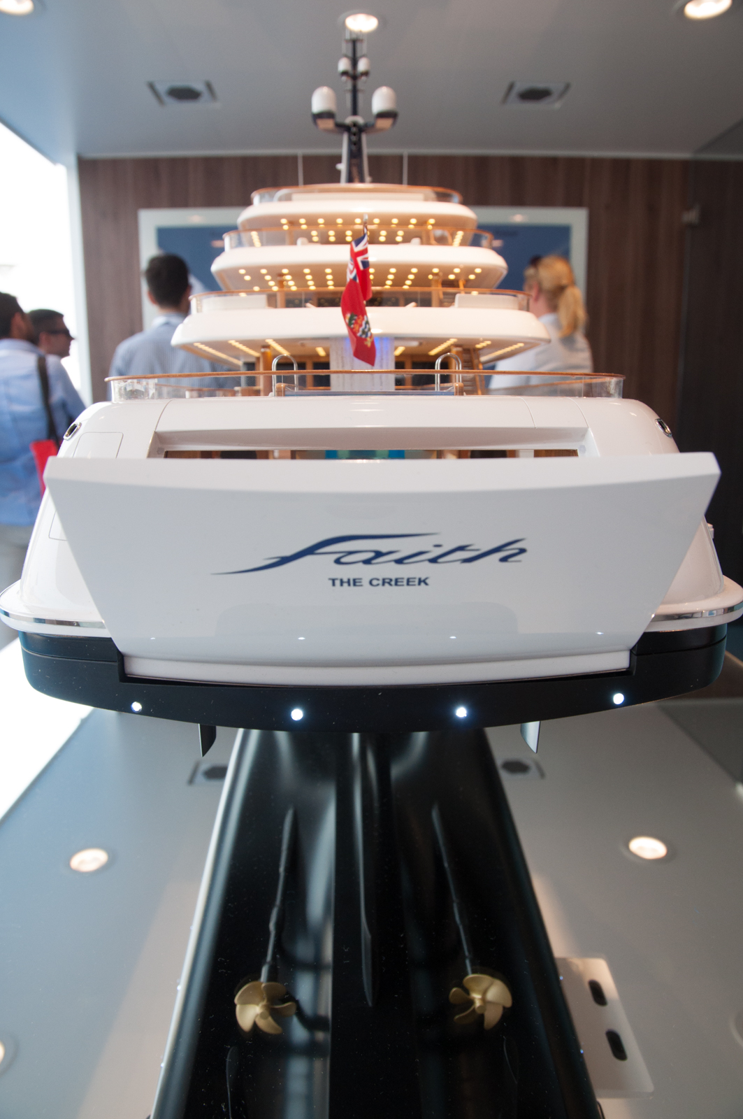 FAITH yacht model on display at MYS 2017 - Photo © CharterWorld.com ...