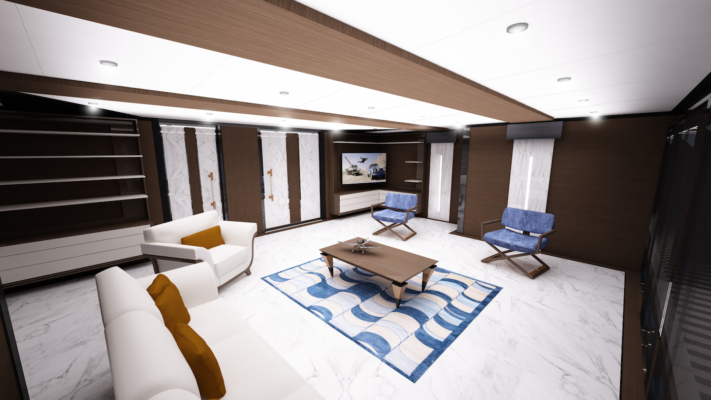 VIP living room © Azcarate Design — Yacht Charter & Superyacht News