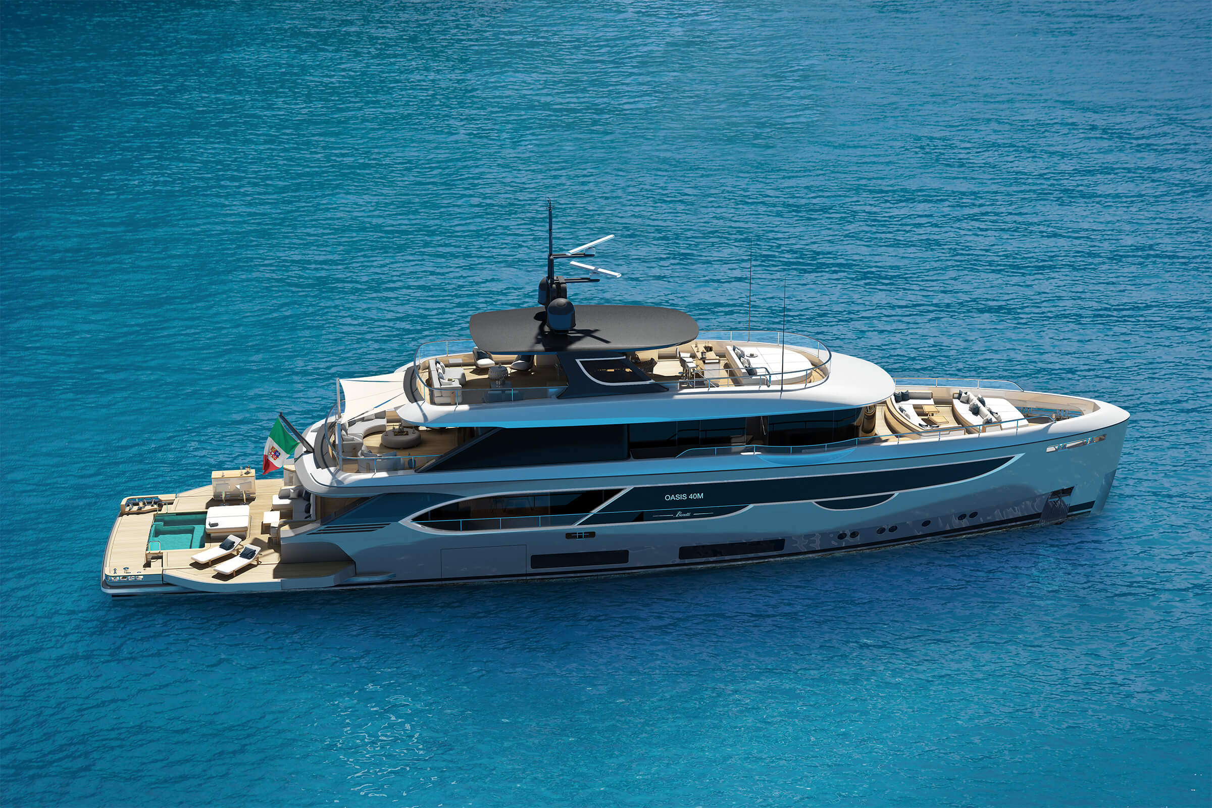 Oasis 40m superyacht rendering — Yacht Charter & Superyacht News