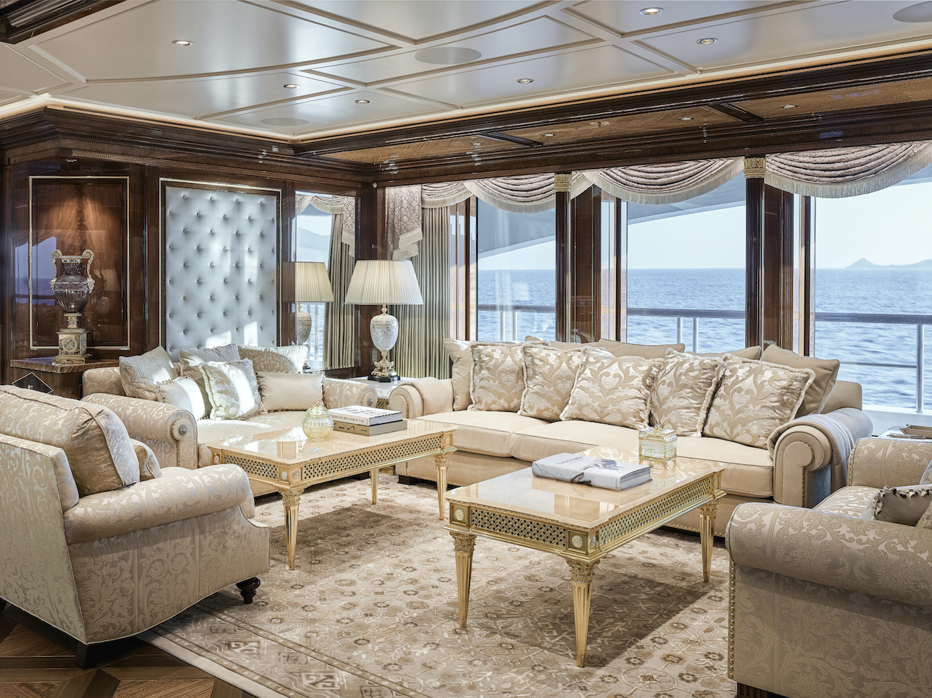 AMADEA - Main deck salon 2 (© Imperial Yachts) — Yacht Charter ...