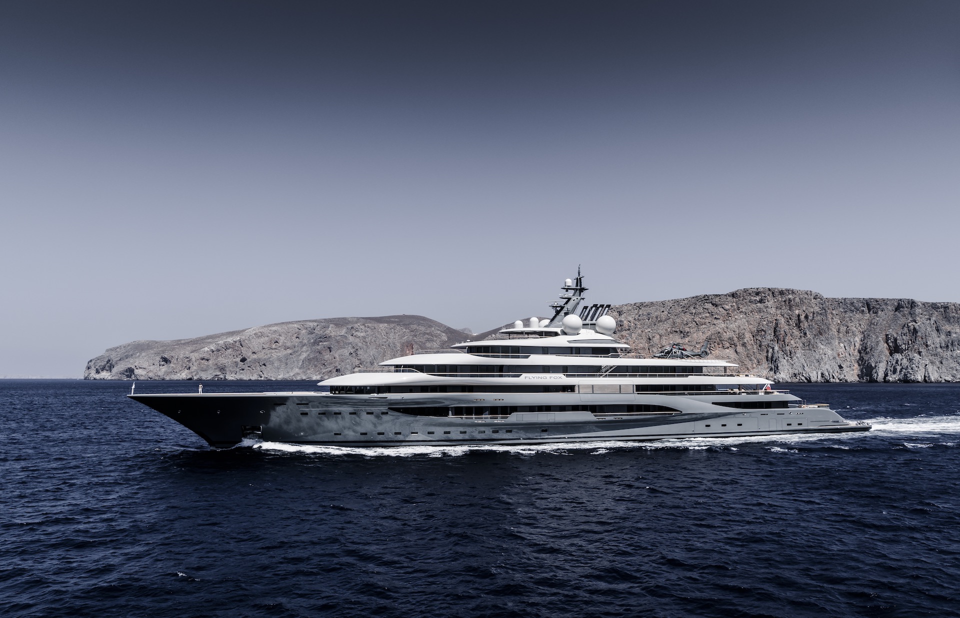 Impressive mega yacht FLYING FOX available for charter © Guillaume ...