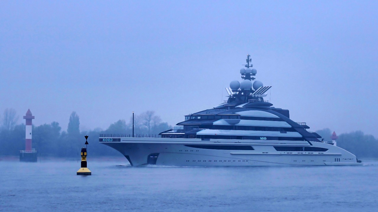 VIDEO and PHOTOS: 142m Mega yacht NORD returning from the Baltic Sea ...