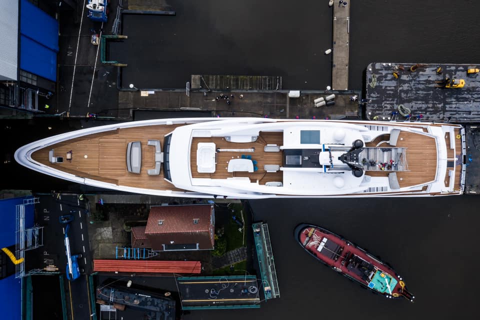 Feadship ‘Project 816’ superyacht launches in Amsterdam — Yacht Charter ...