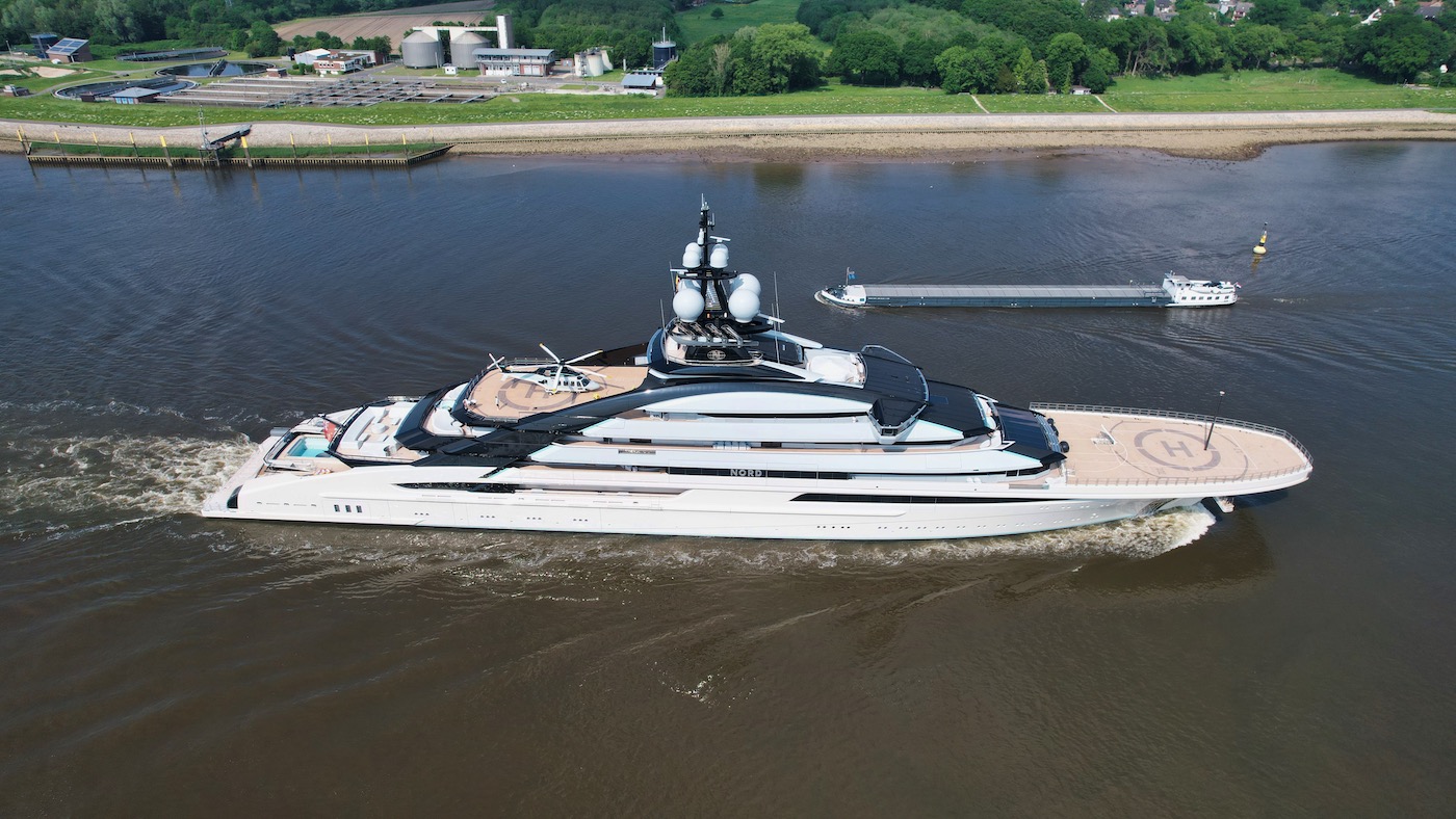 Lürssen mega yacht NORD returns home to Bremen — Yacht Charter ...